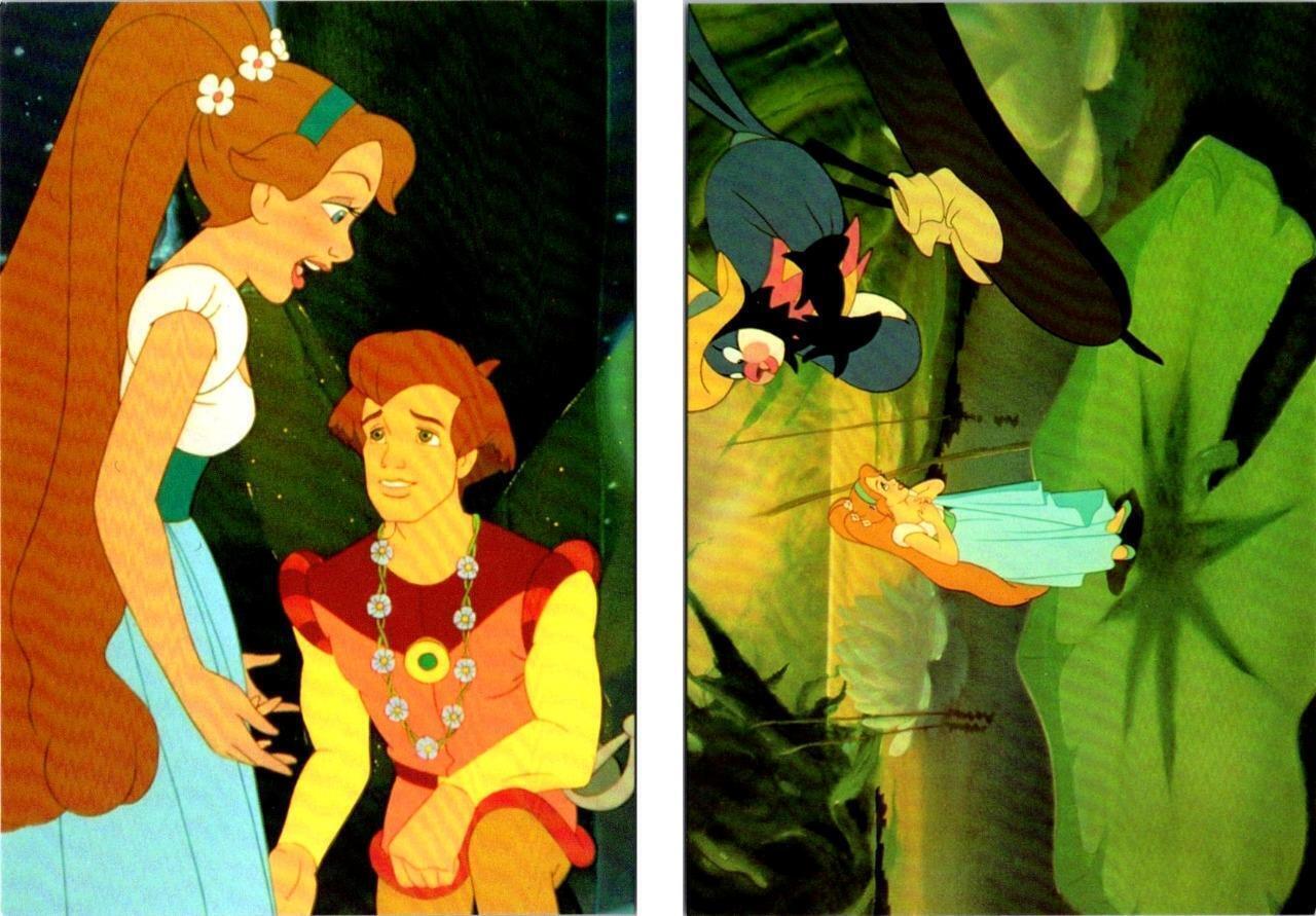 2~4X6 1994 Postcards THUMBELINA & PRINCE CORNELIUS Don Bluth Film~Animation | Other / Unsorted ...