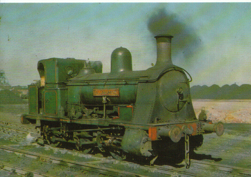 Railway Postcard - Train 1874 Built Bellerophon - Restored 1985 - Ref ...