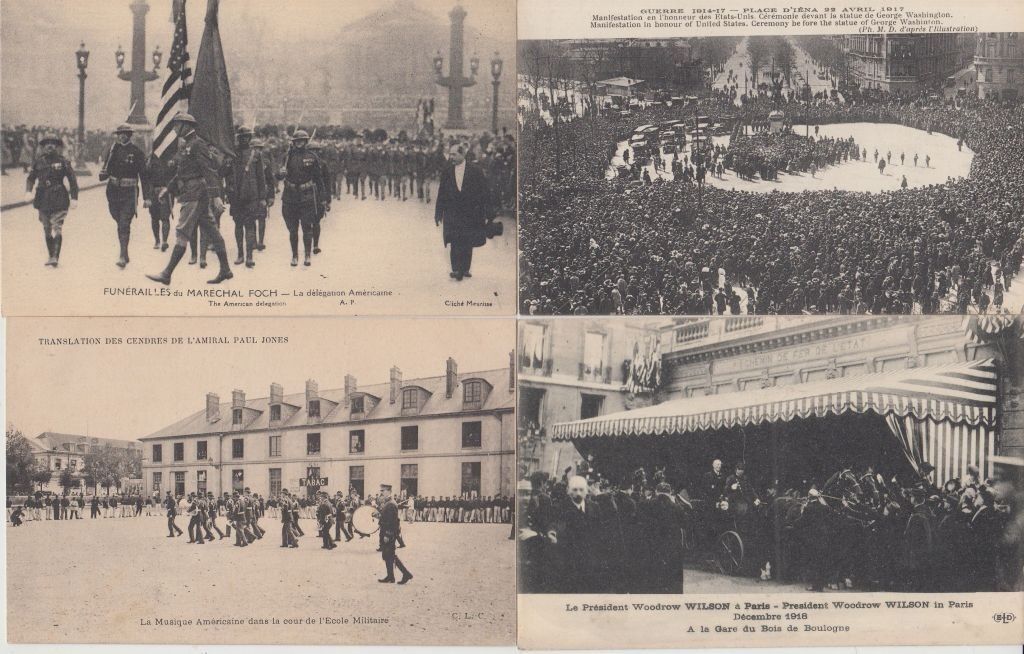 US MILITARY AMERICANS IN EUROPE WW1 40 Vintage POSTCARDS Mostly pre ...