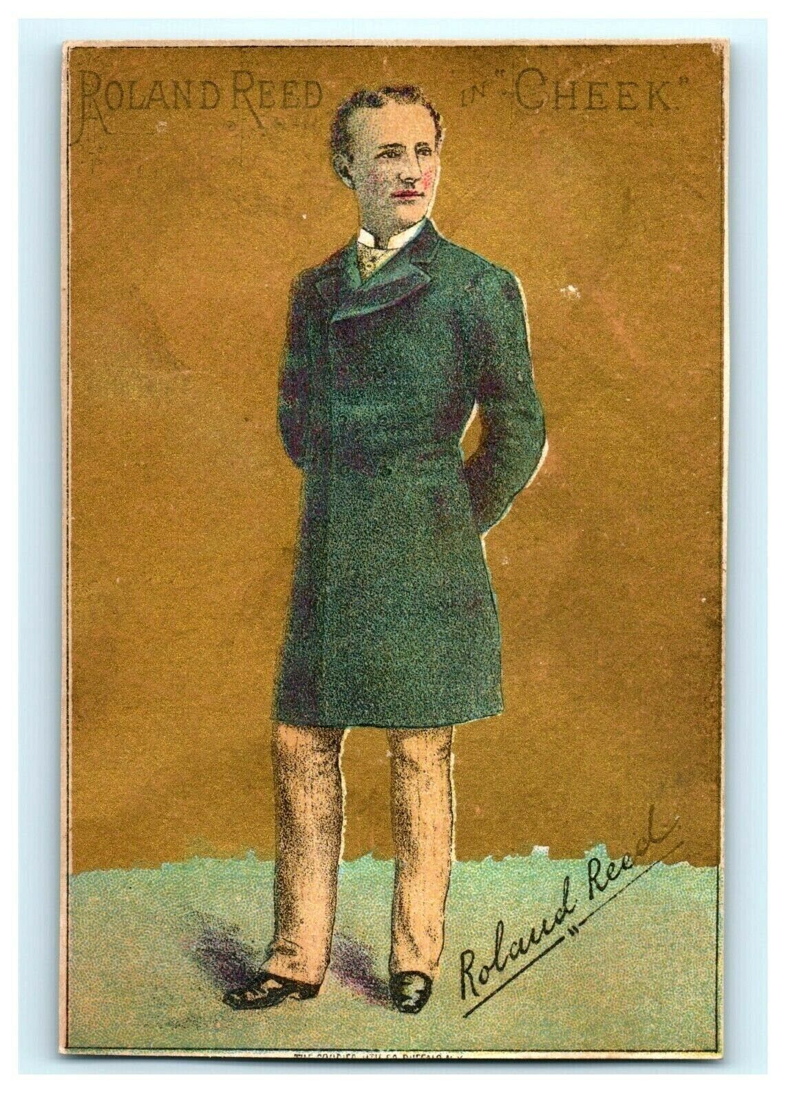 1880s Roland Reed Stage Actor "Cheek" Handsome Man P215 | Ephemera ...