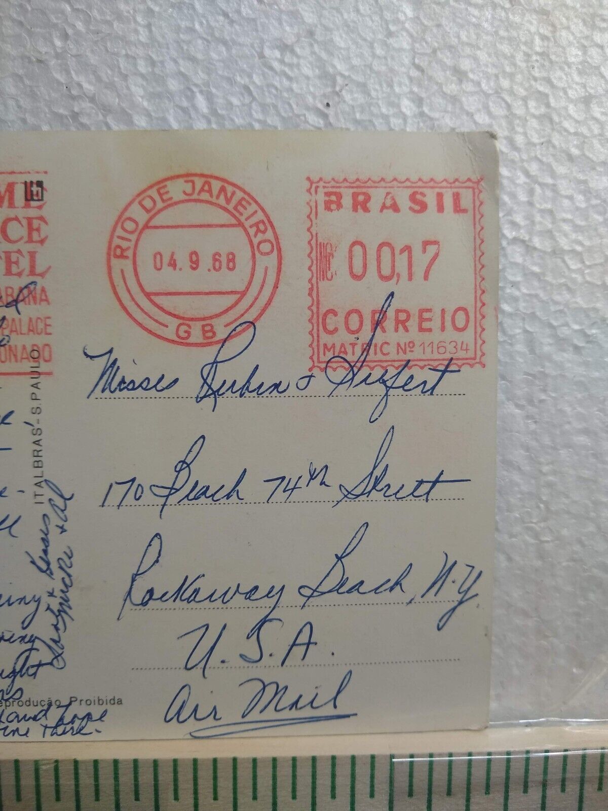 Postcard Copacabana Beach, Rio de Janeiro, Brazil | Latin & South ...