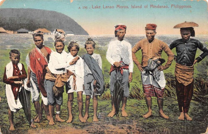 Mindanao Island Philippines Lake Lanao Moros Indigenous People Postcard ...