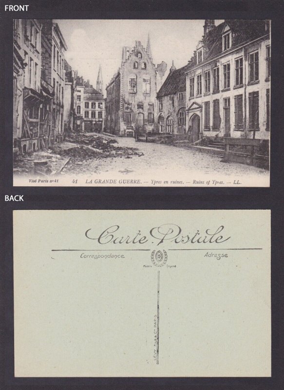 BELGIUM, Postcard, Ypres, Ruins of Ypres, WWI, Unposted | Europe ...