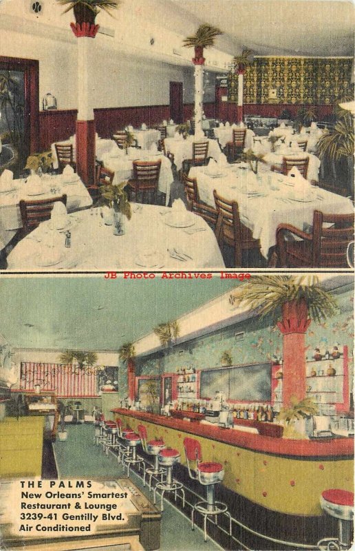 LA, New Orleans, Louisiana, Palms Restaurant, Interior View, MWM No 12 ...