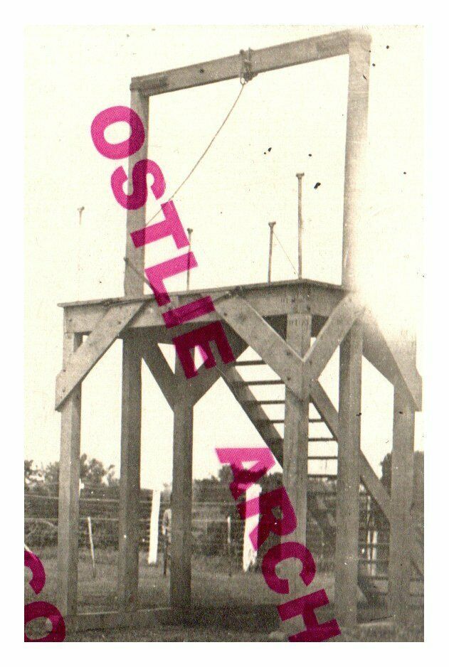 Philippines RPPC c1910 EXECUTION UNDERWAY Marching PRISONER TO GALLOWS ...