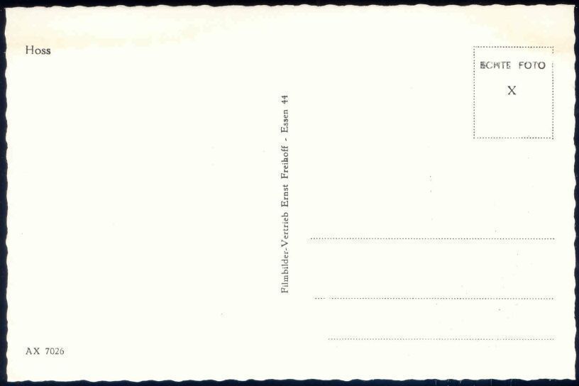 BONANZA Movie Star Postcard, Eric Hoss Cartwright Actor Dan Blocker 60s ...