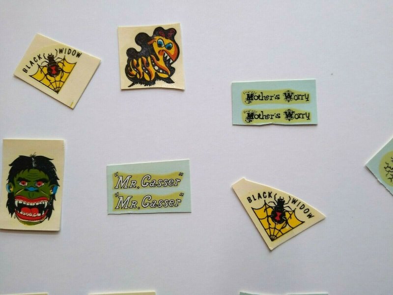 Vintage Model Kit Decals Hot Rods Monster Cars Mr. Gasser Weirdos Revel ...