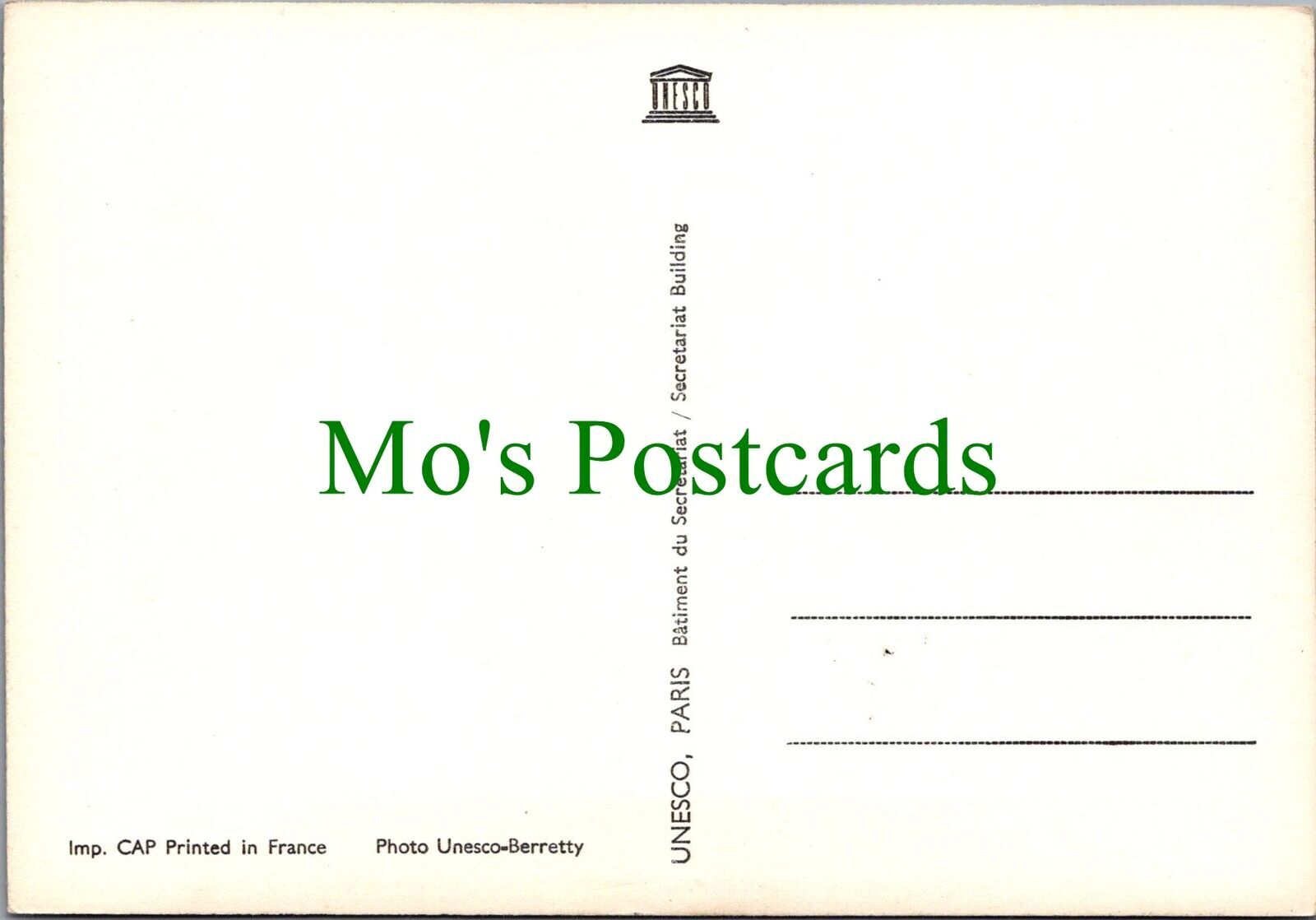 France Postcard - Paris, Unesco, Secretariat Building Ref.RR14575 ...