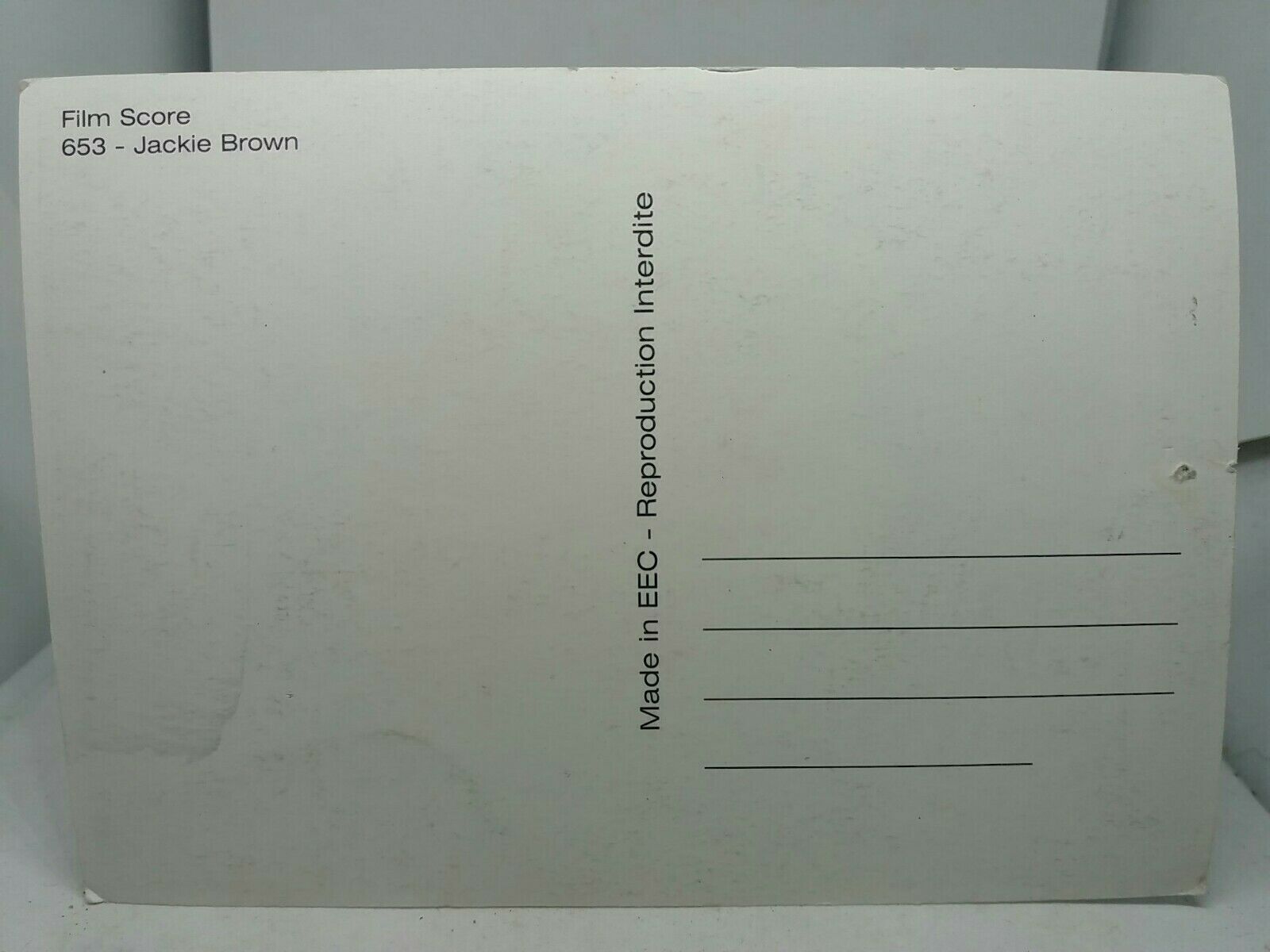 Vintage Movie Postcard Jackie Brown Bridget Fonda Pam Grier Michael ...