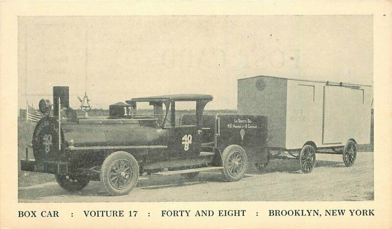 New York Brooklyn Box Car Voiture 17 48 1930s undivided Postcard 22 ...