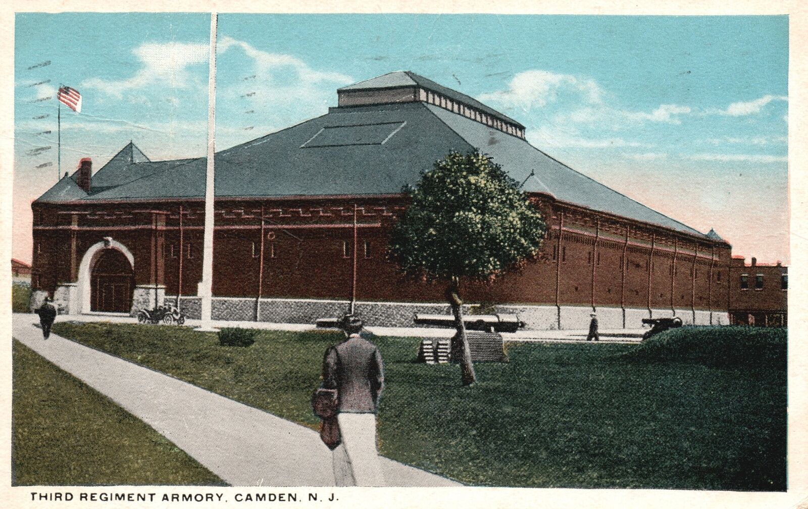 Vintage Postcard 1918 Third Regiment Armory Building Landmark Camden ...