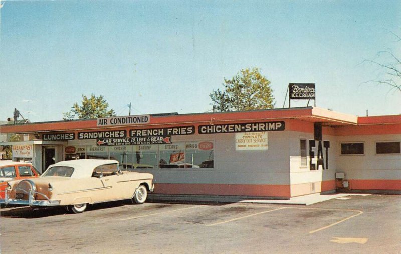 Tipton Indiana Brigg's Drive In Restaurant, Coca Cola Signs Vintage PC ...