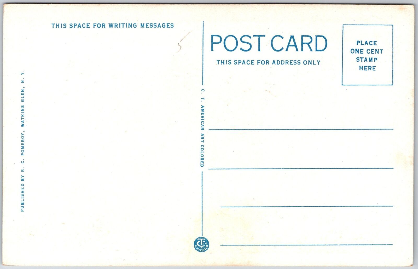 Matchless Scene From Triple Cascades Watkins Glen New York NY Postcard ...