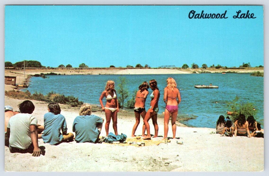 1960 70 S Girls In Bikinis On Beach Oakwood Lake Manteca California Ca