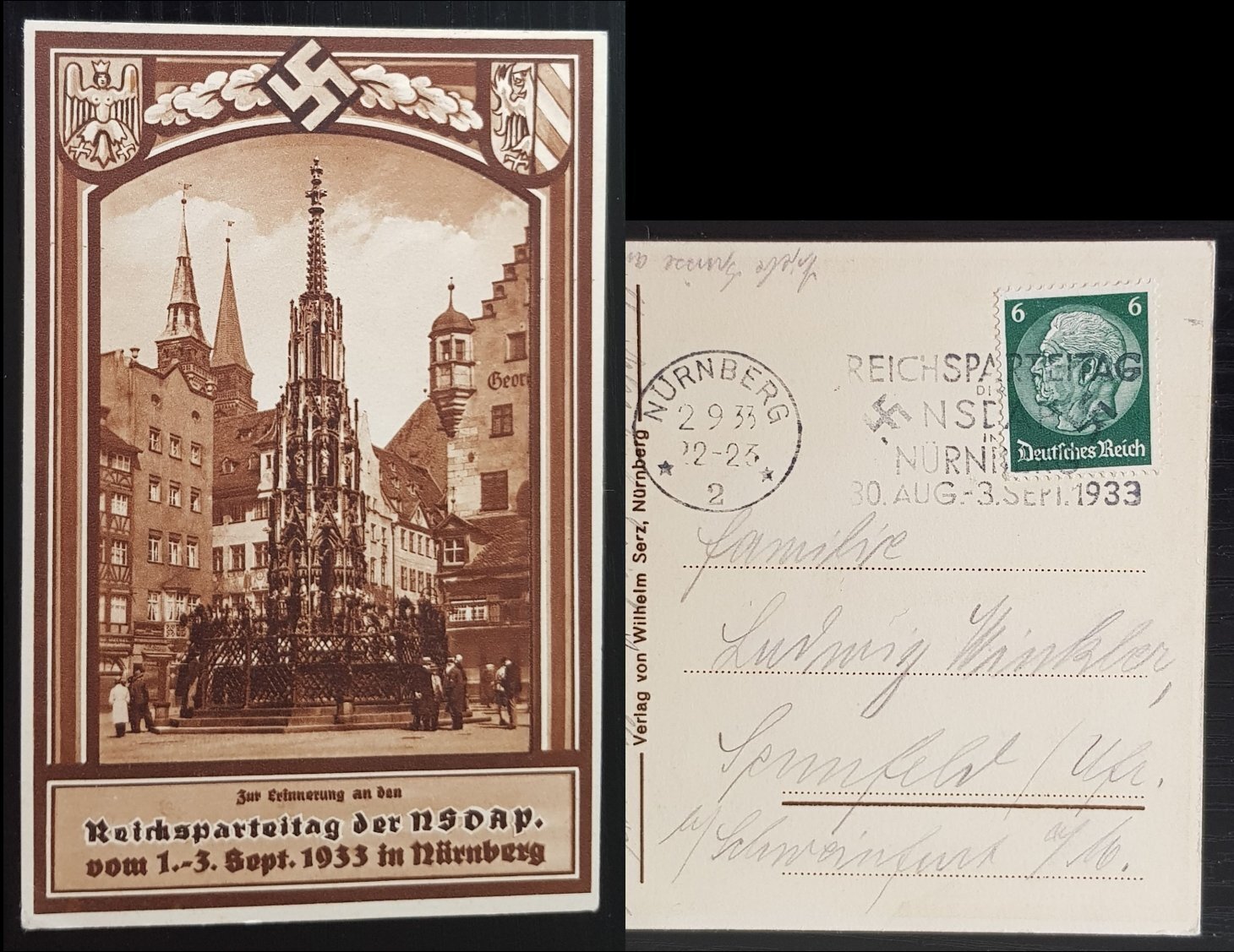 Germany Third 3rd Reich Original Propaganda Card Nsdap Nazi Nuremberg ...