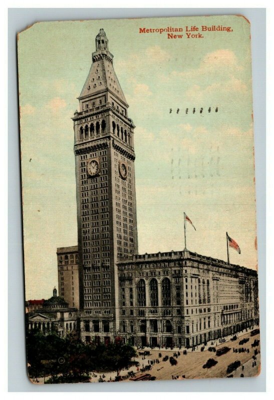 Vintage 1910 Metropolitan Life Building Tower New York City NY | United ...