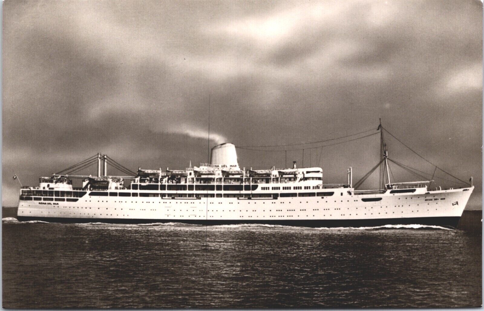 s.s. Reina Del Mar Pacific Steam Navigation Company Ship Vintage RPPC ...