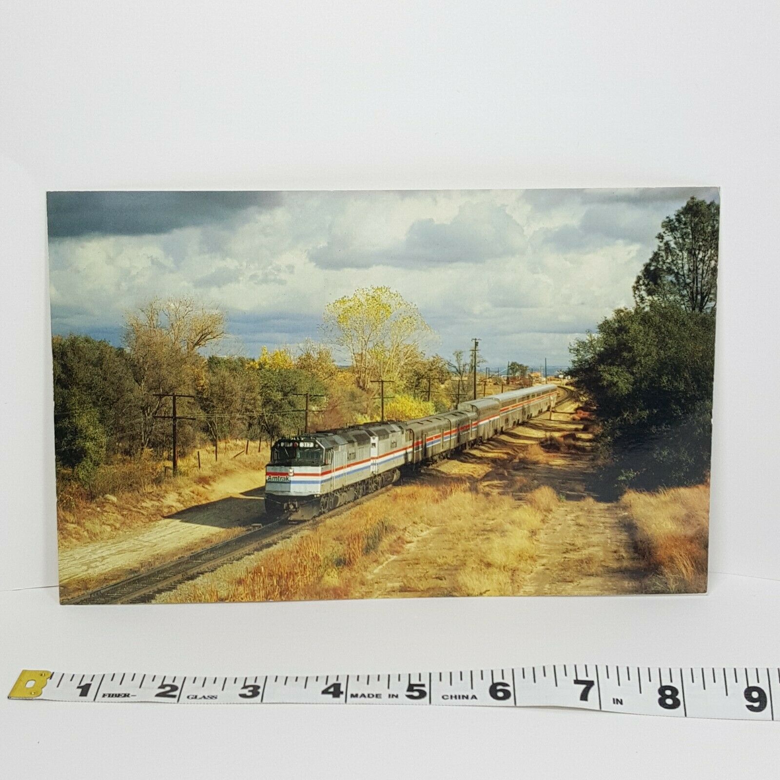 Amtrak California Zephyr Railroad Train 1976 Oversized Vintage Postcard ...