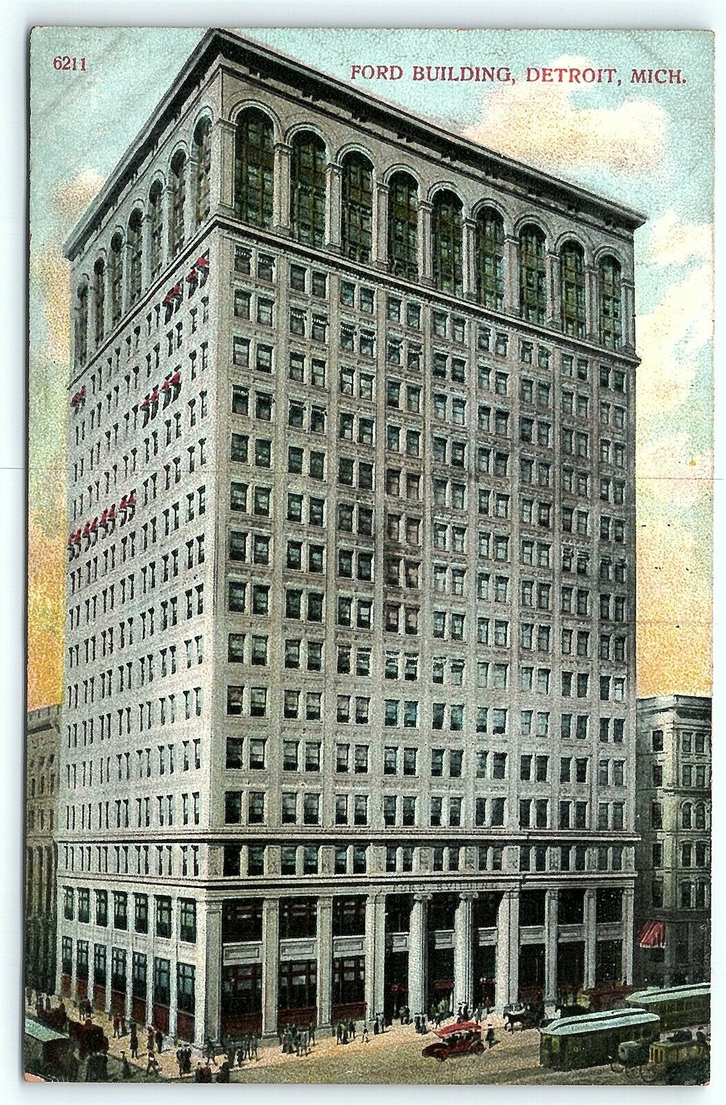 Postcard MI Detroit Ford Building Pre 1920 B23 | United States ...