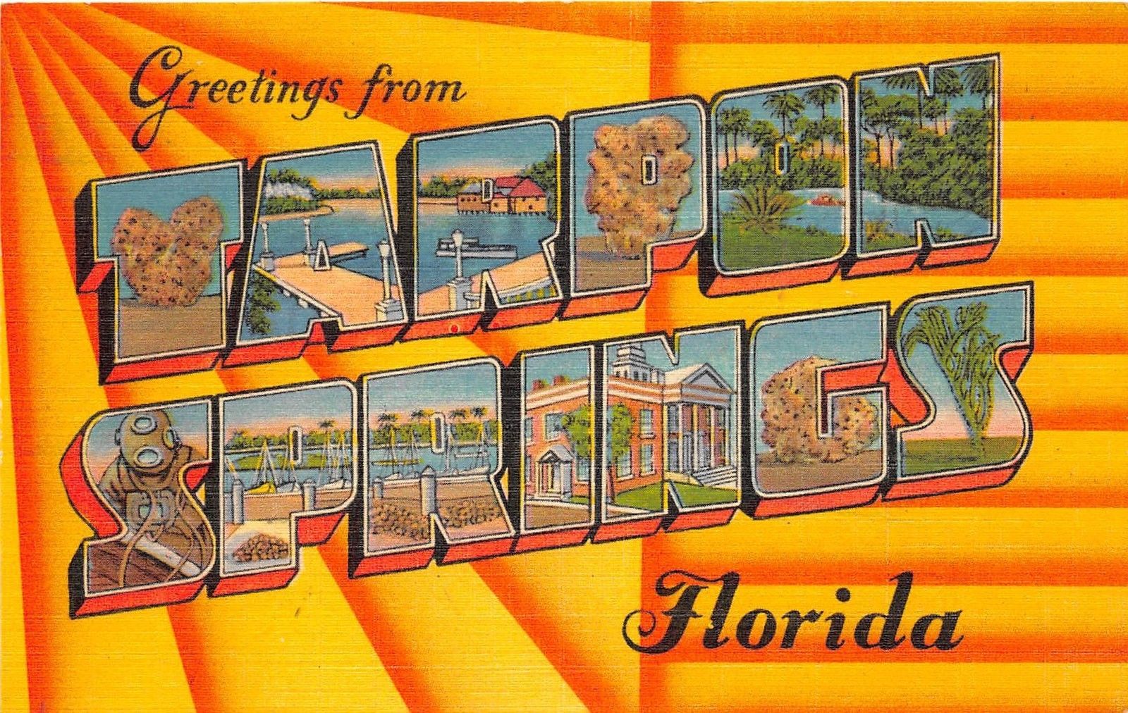 Memorabilia Souvenirs & Events Unused Greetings from Tarpon Springs ...