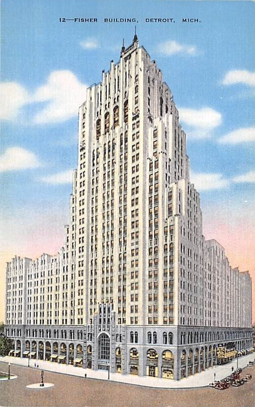 Fisher Building Made By Fisher Brothers Detroit MI | Topics - Buildings ...