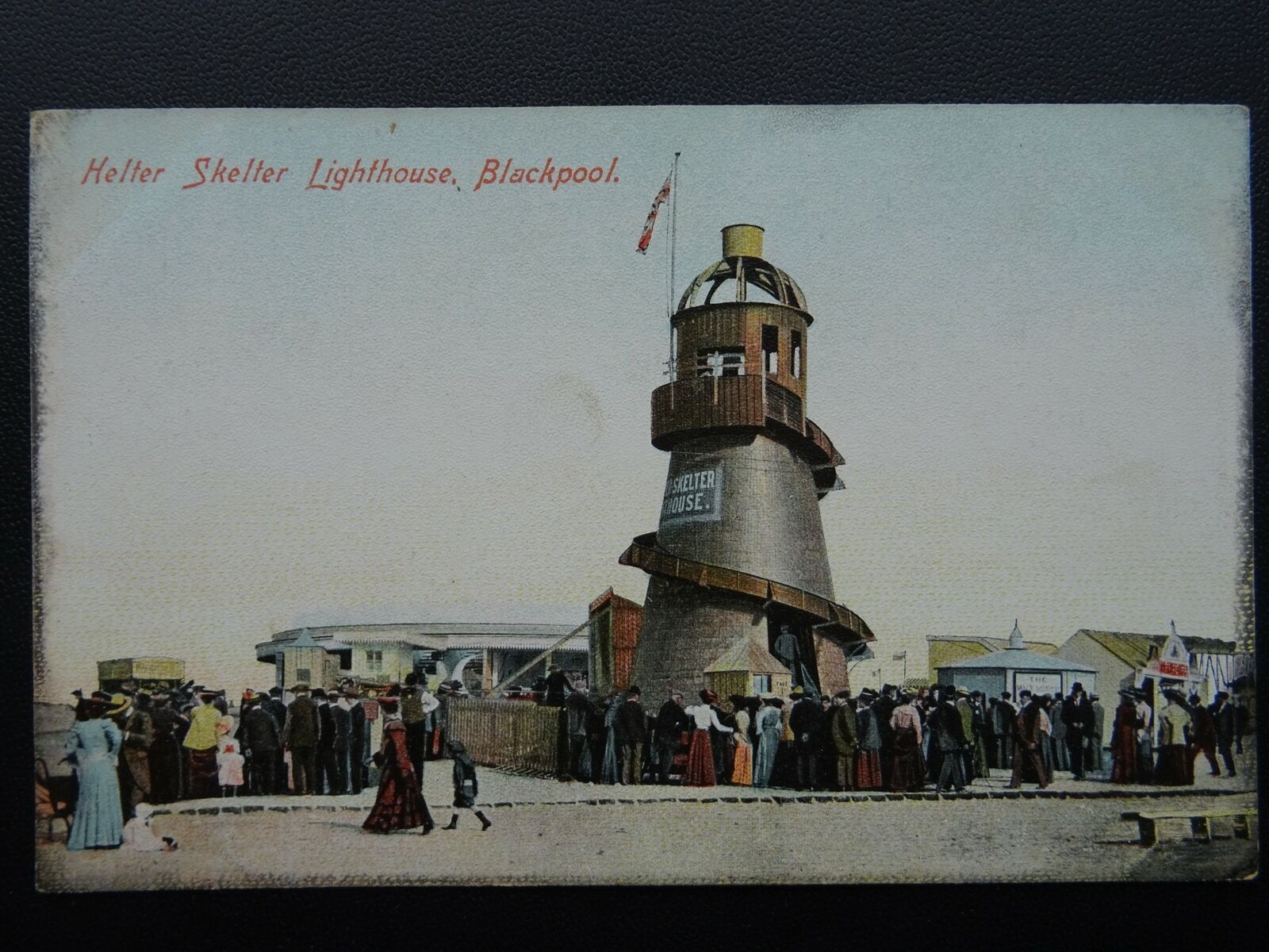 Lancashire BLACKPOOL Helter Skelter Lighthouse at Fun Fair - Old ...