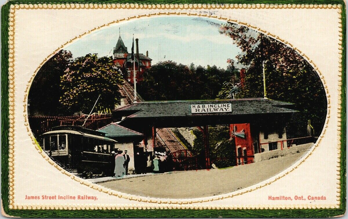 Hamilton Ontario James Street H&B Incline Railways c1923 Postcard E61 ...