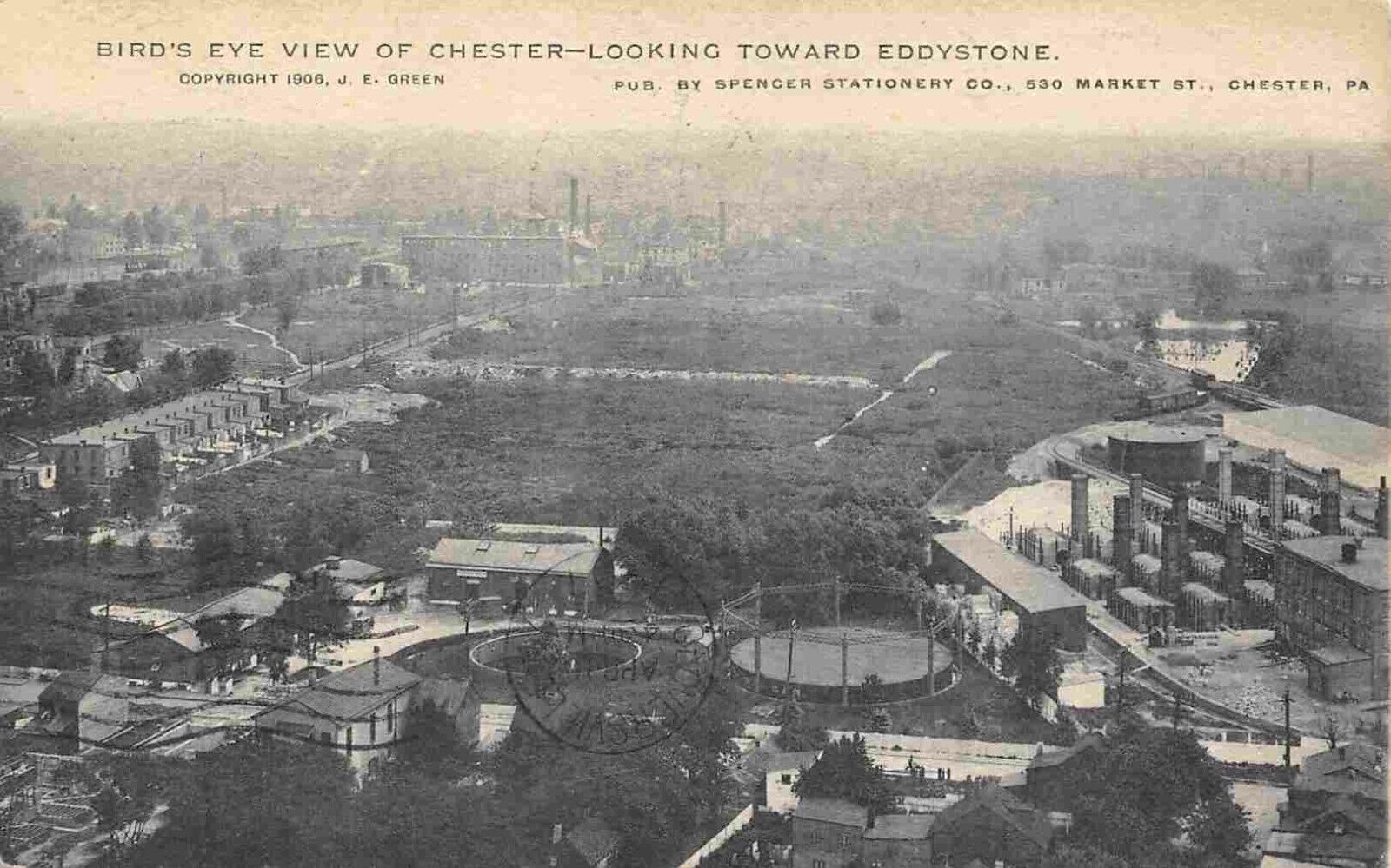 Panorama Industrial District Looking to Eddystone Chester PA 1907 ...