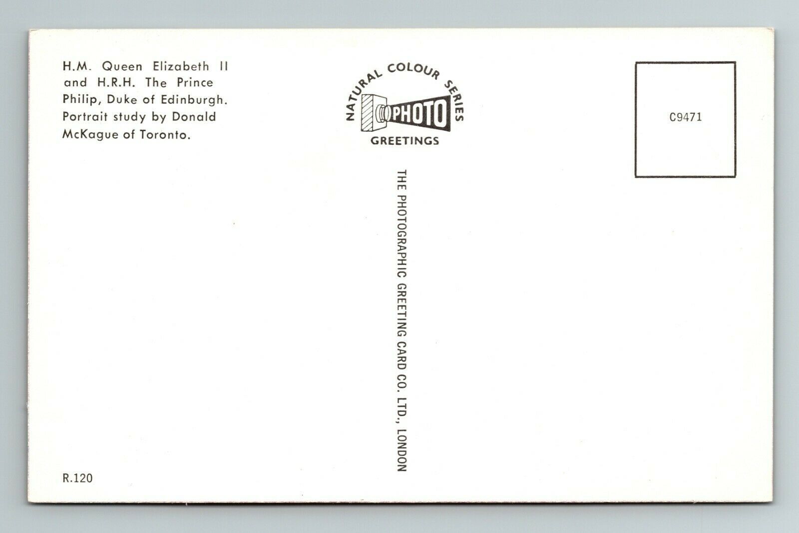 Queen Elizabeth II And Prince Phillip, Duke, Portrait, Vintage Chrome ...