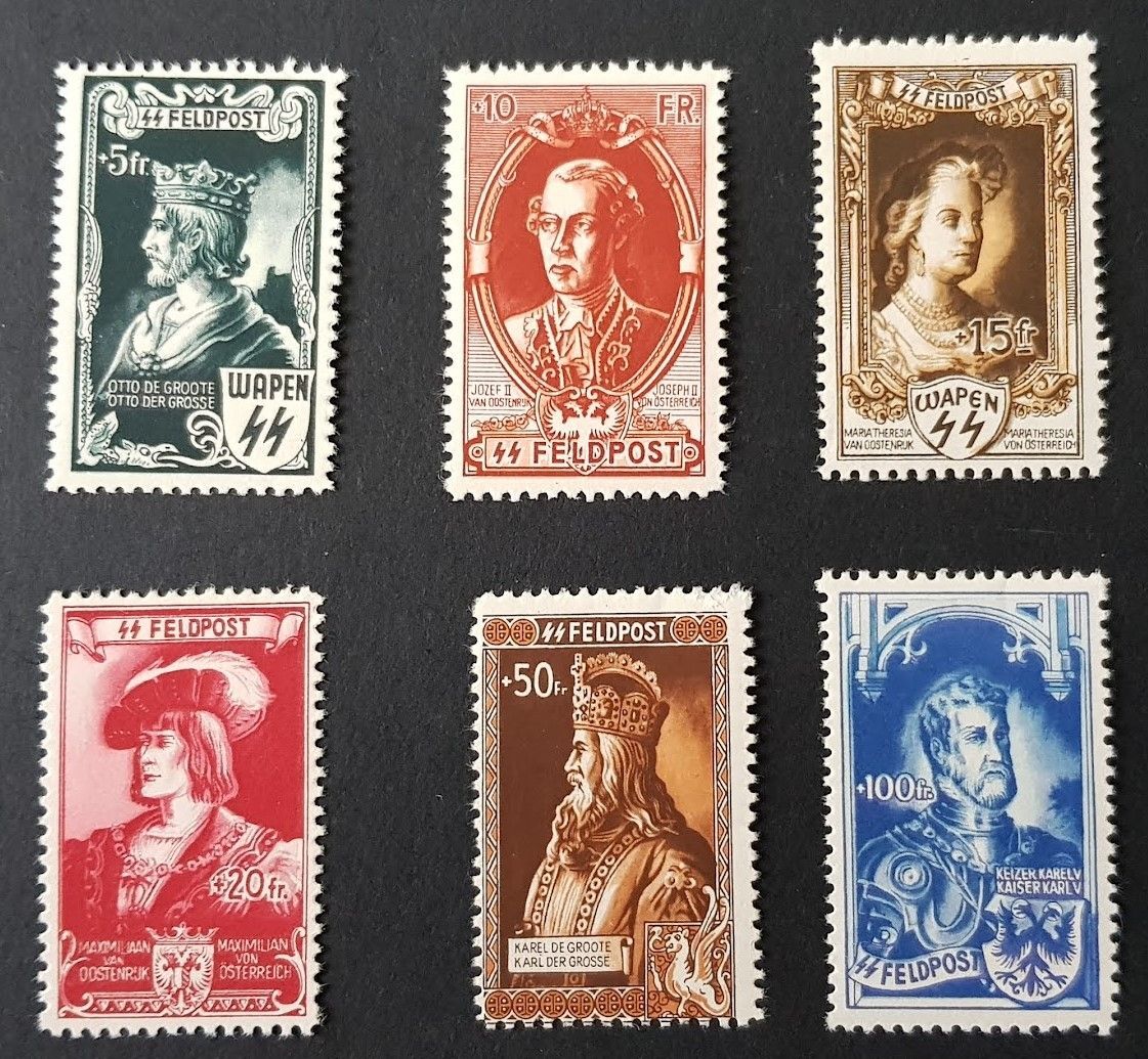 German Empire Third 3rd Reich Wwii Flemish SS Legion Full SET 6 Kaisers ...