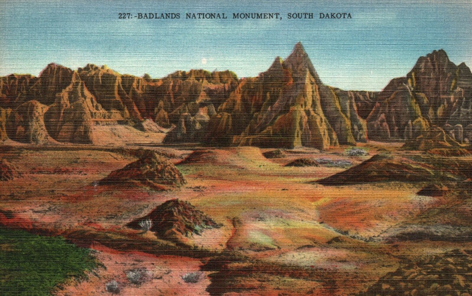 Vintage Postcard 1930's Badlands National Monument Freaks Of Nature ...