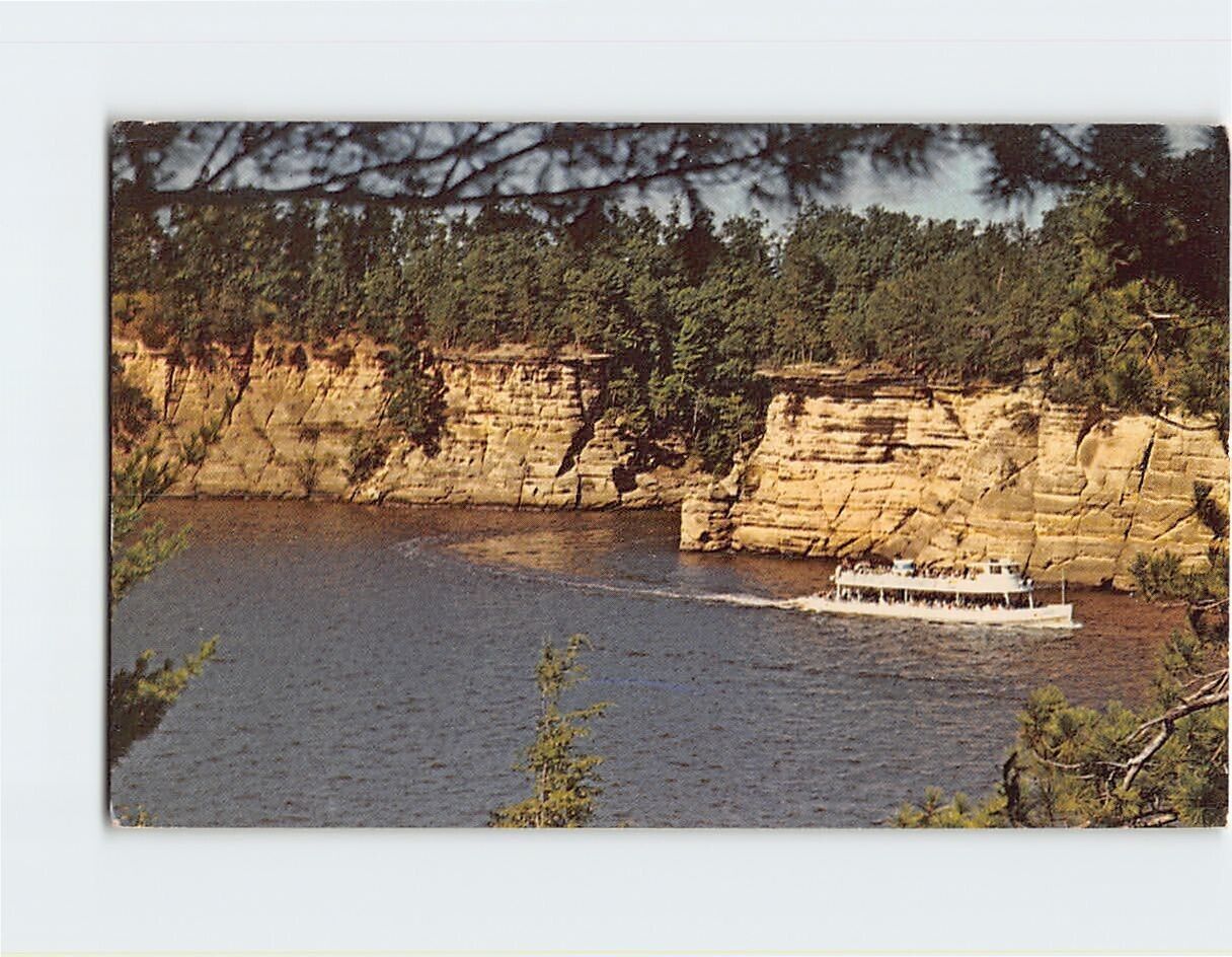 Postcard The Sunset Cliffs, Upper Dells of the Wisconsin River ...