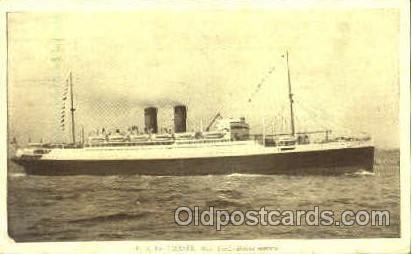 SS De Grasse, French Line Steamer Ship 1929 heavy wear left bottom ...