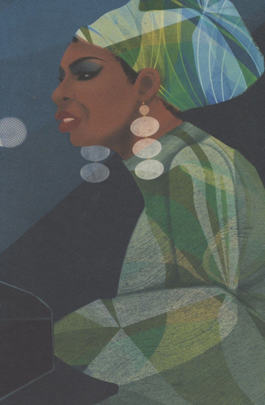 Nina Simone Pop Folk Spiritual African American Singer Postcard ...