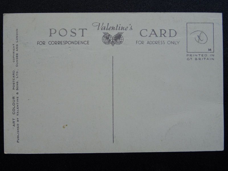 Cymru CROESO CYMREIG - A WELSH WELCOME c1935 Postcard by Valentine ...