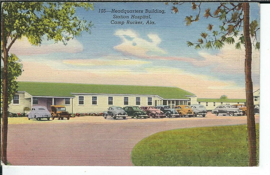 CB-046 AL, Camp Rucker, Headquarters Building Station Hospital Linen ...