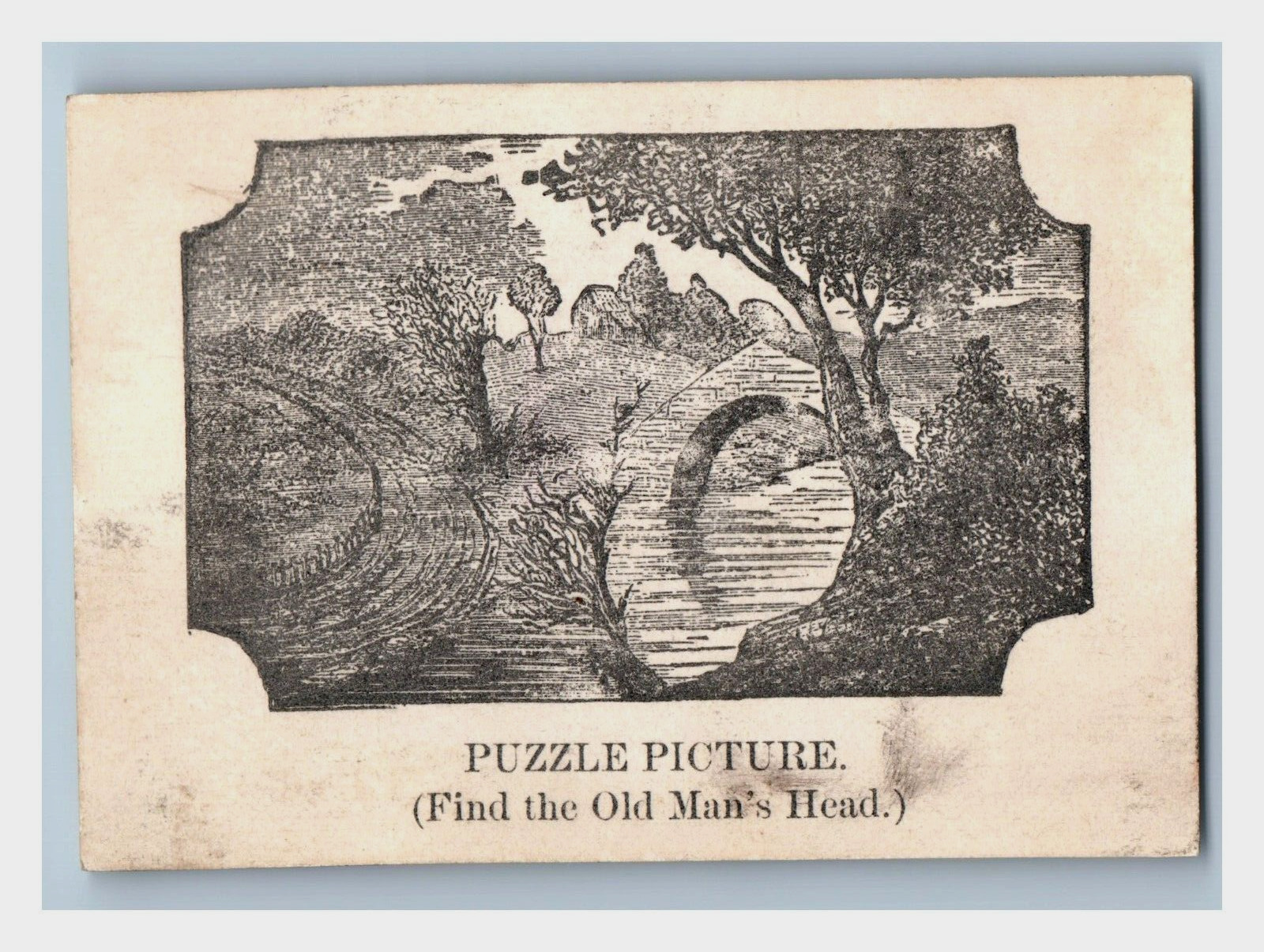 1870s-80s Victorian Puzzle Hidden Picture Card P194 | Ephemera - Chromo ...