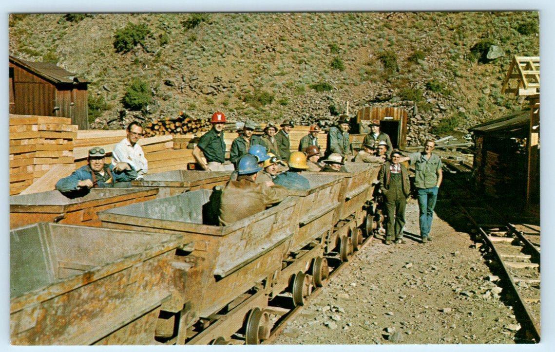 CREEDE, Colorado CO ~ Miners Going Underground COMMODORE MINE ca 1960s ...