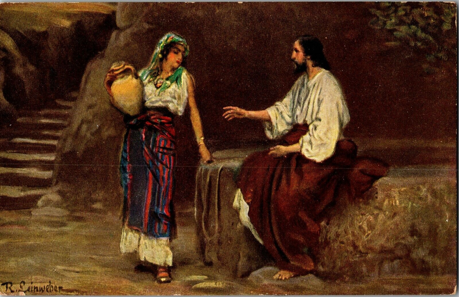 Jesús Y La Mujer De Samaria las sagradas escrituras Rob Leinweber ...