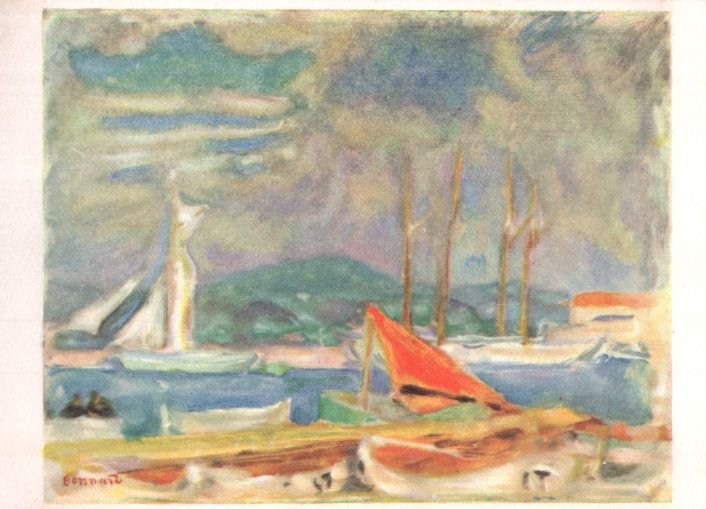 Pierre Bonnard The Harbour Of St Tropez French Painting Vintage ...