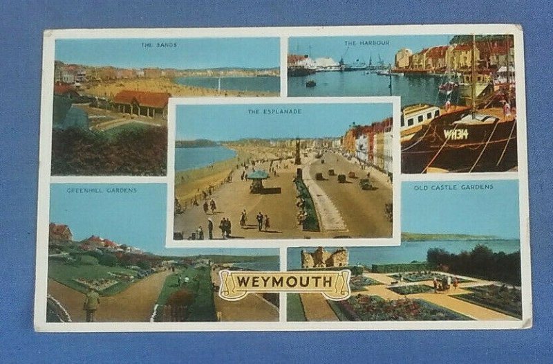 Vintage Multiview Postcard Weymouth Dorset Postmarked 1960 (J1A ...