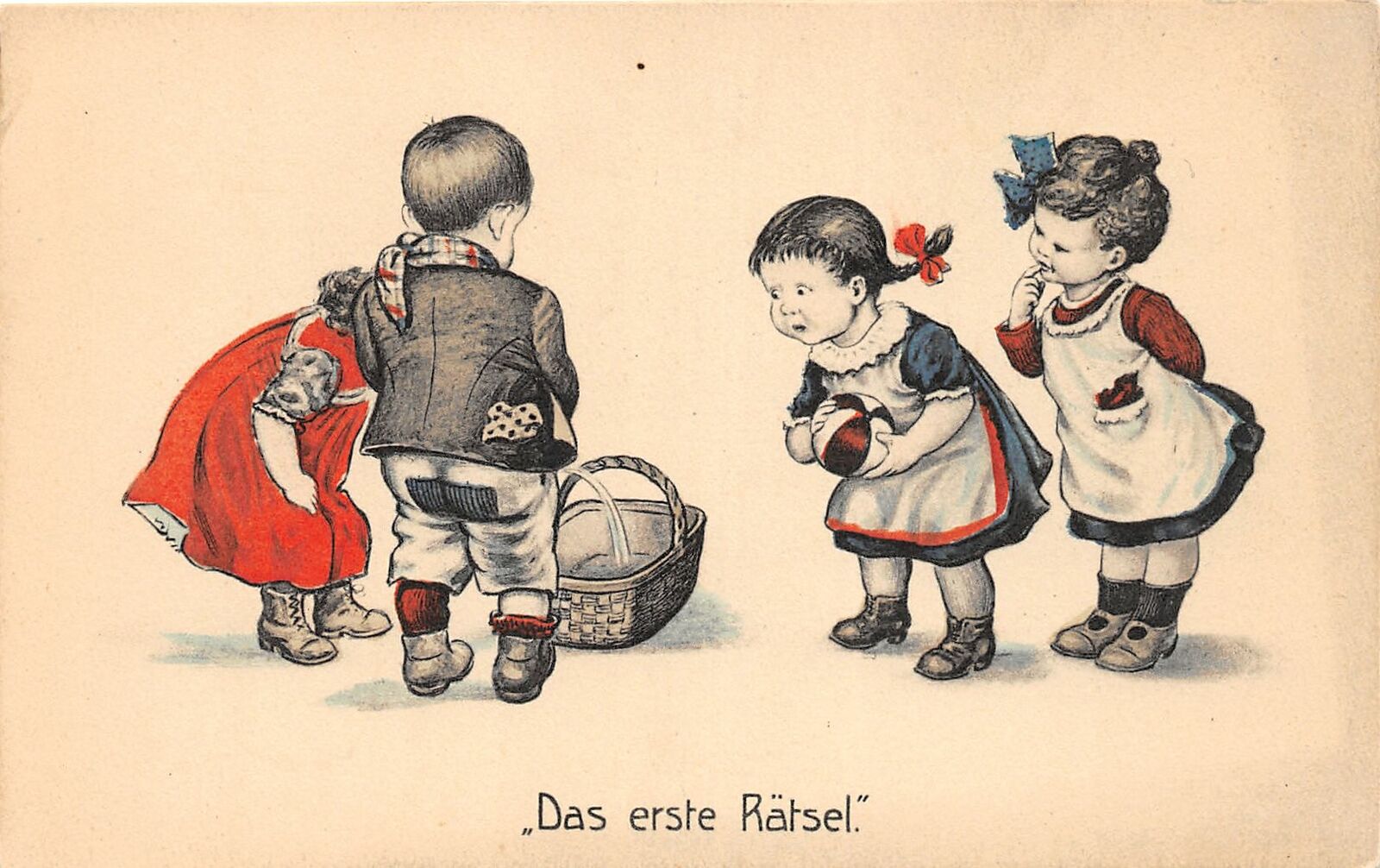 G40/ Comic Postcard Boys Will Be Boys Peeing Pee Urinating c1910 Girls ...