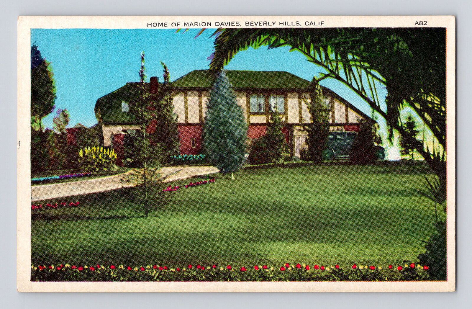 Postcard California Beverly Hills CA Marion Davis House 1930s Unposted ...