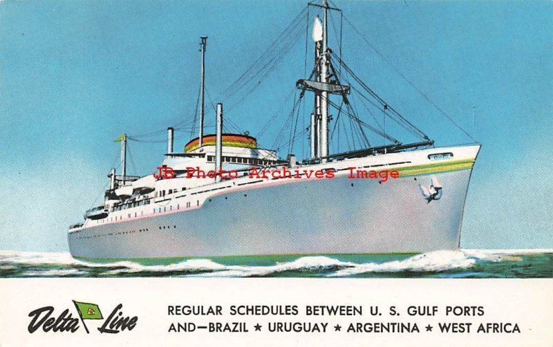 Delta Line Steamship, New Orleans to South America Routes | Latin ...