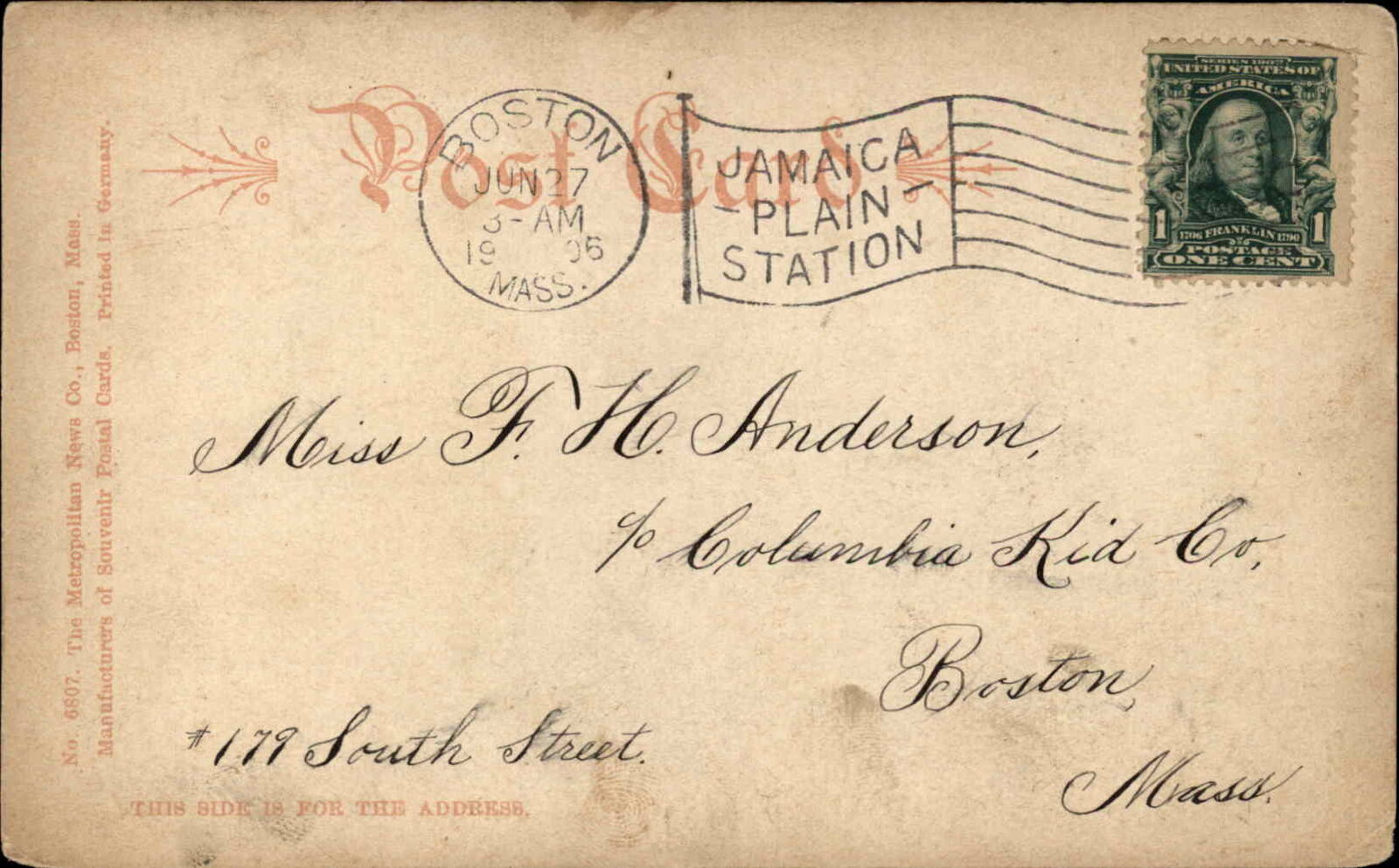 Dedham MA Handmade Hand Drawn Pen Ink Cursive Writing Water-Lily c1910 ...