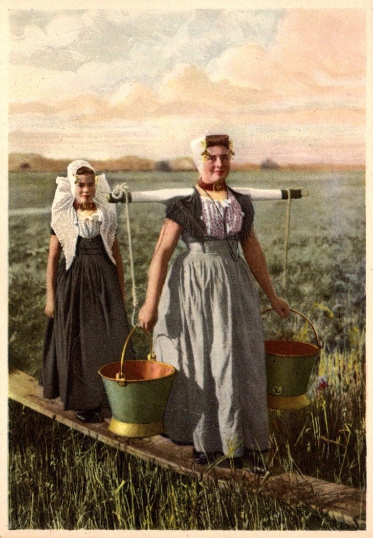 Netherlands National Costumes Of Holland Walcheren | Europe ...