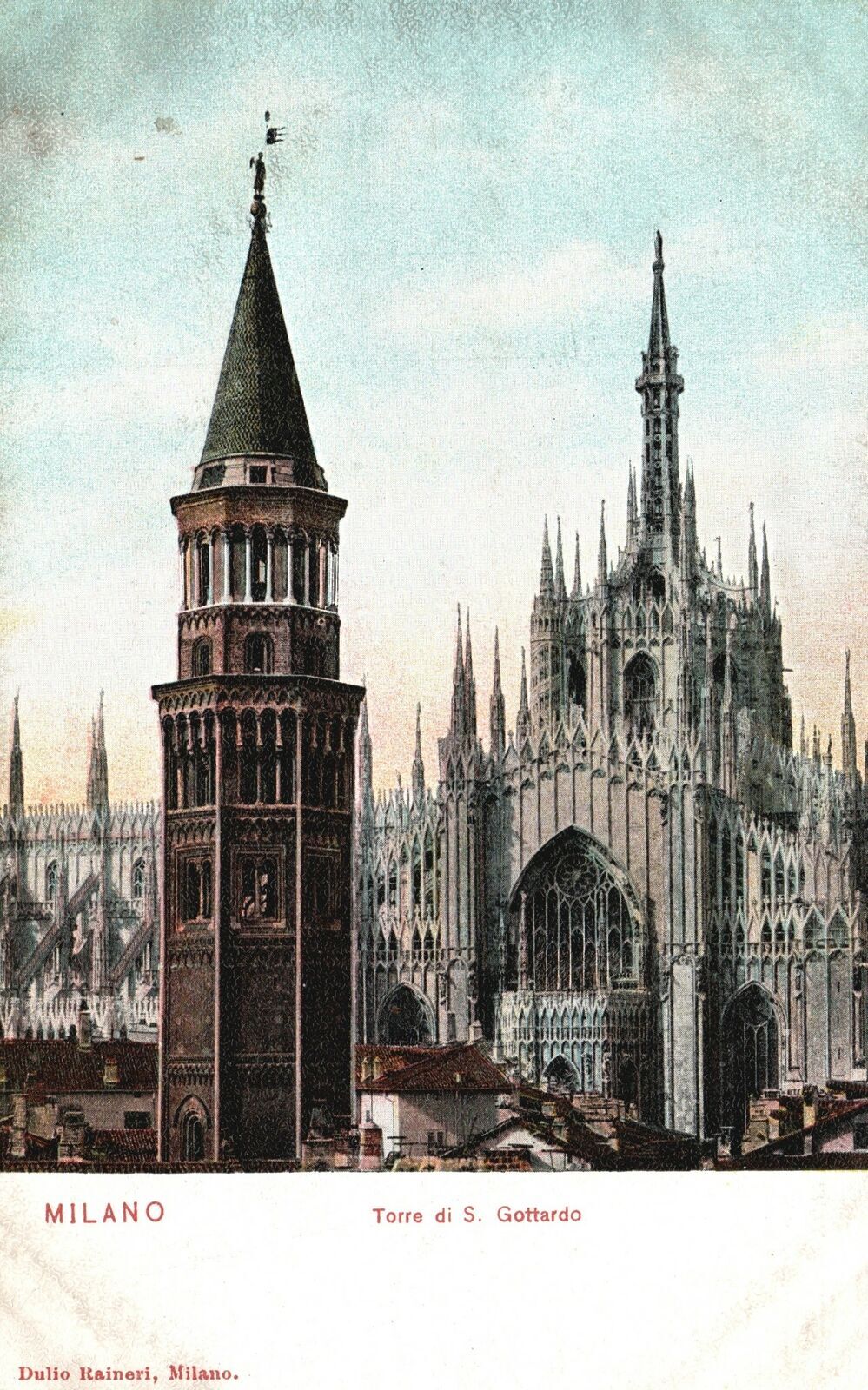Vintage Postcard 1910's Torri Di S. Gottardo Francesco Pecorari Milano ...