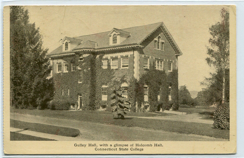 Gulley Hall Connecticut State University Storrs CT 1934 postcard ...