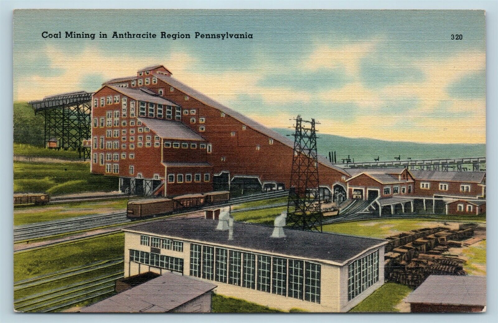 Postcard PA Coal Mining Anthracite Region Pennsylvania Coal Breaker U17 ...