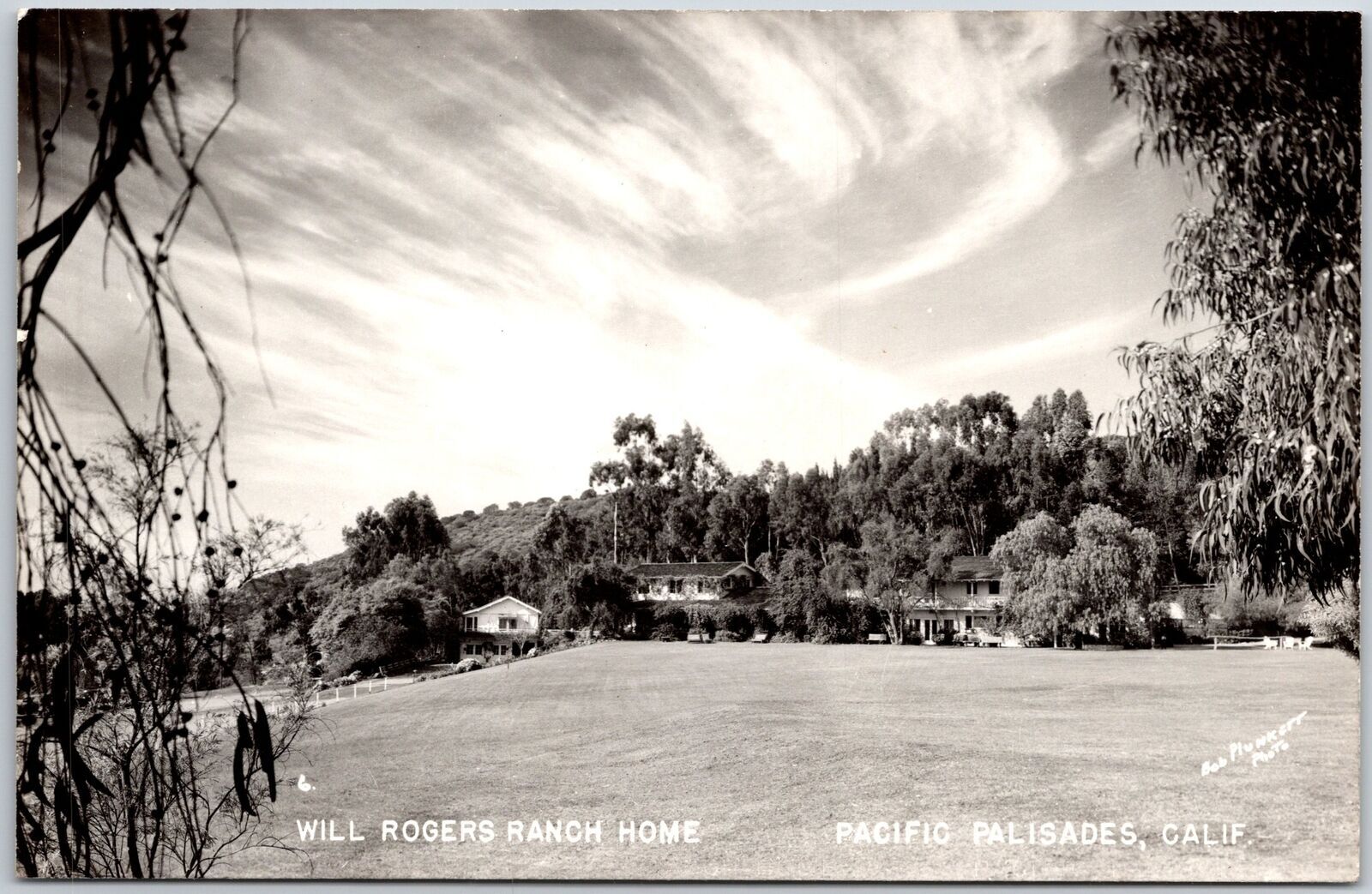 Will Rogers Ranch Home Pacific Palisades California CA RPPC Photo ...